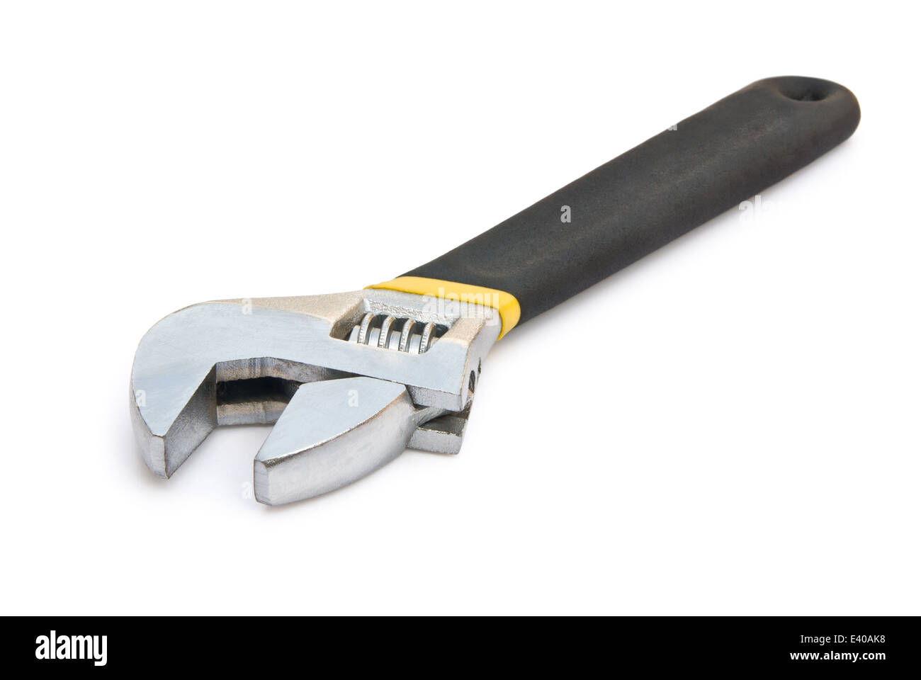 side view black handle spanner with clipping path Stock Photo - Alamy