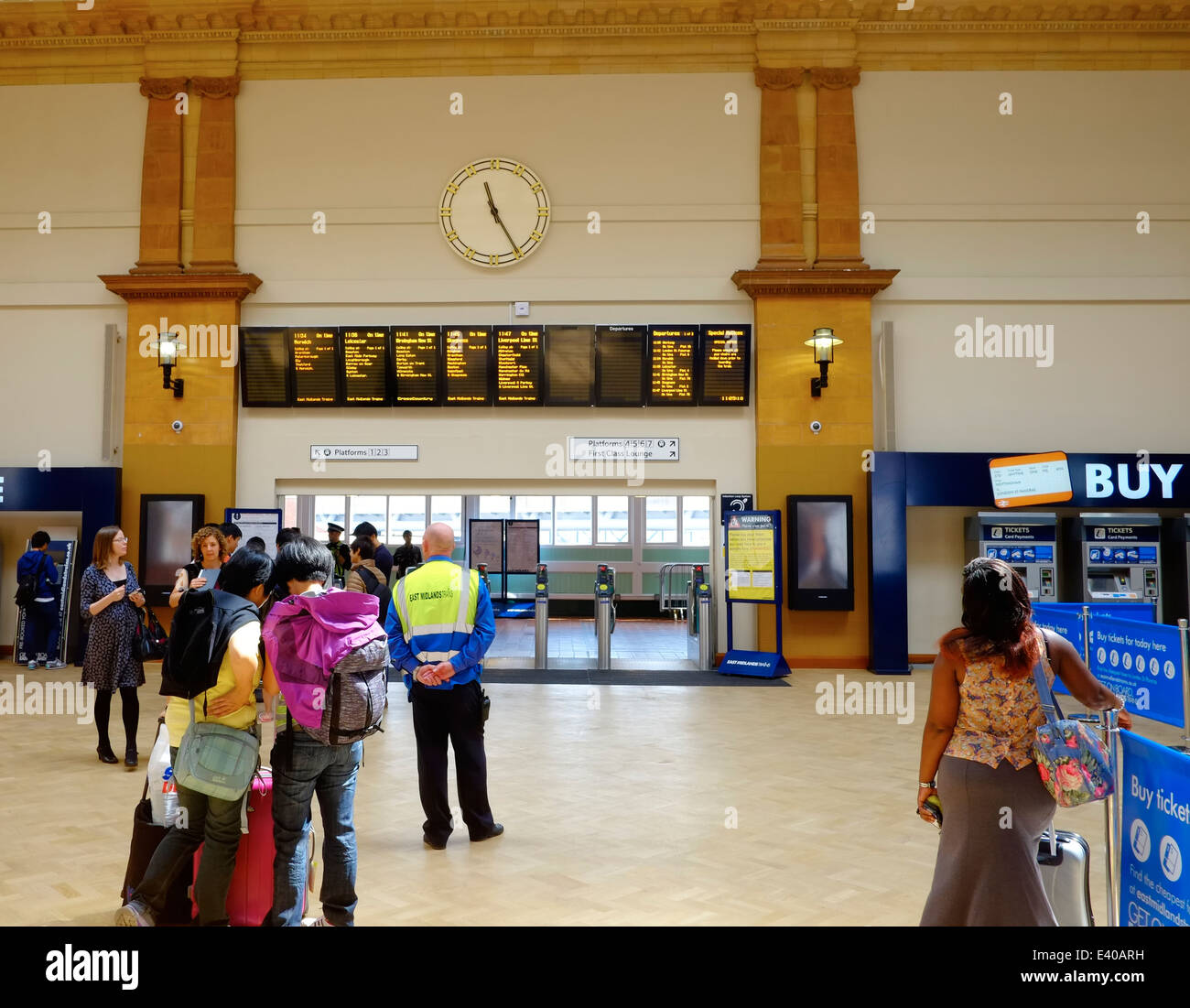 Railway station interior hi-res stock photography and images - Alamy