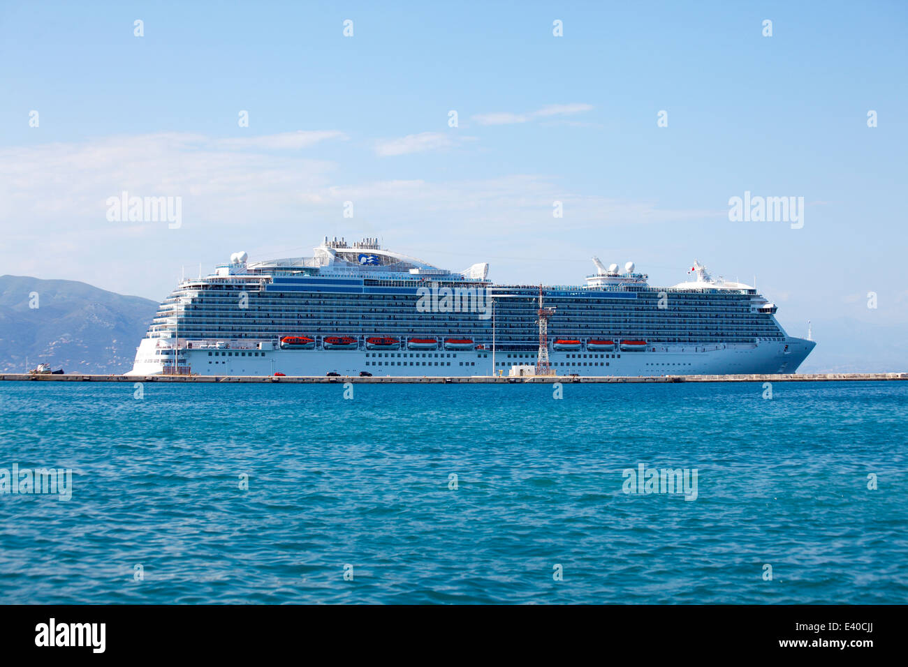 Greece, Corfu, Cruise ship Regal Princess Stock Photo - Alamy