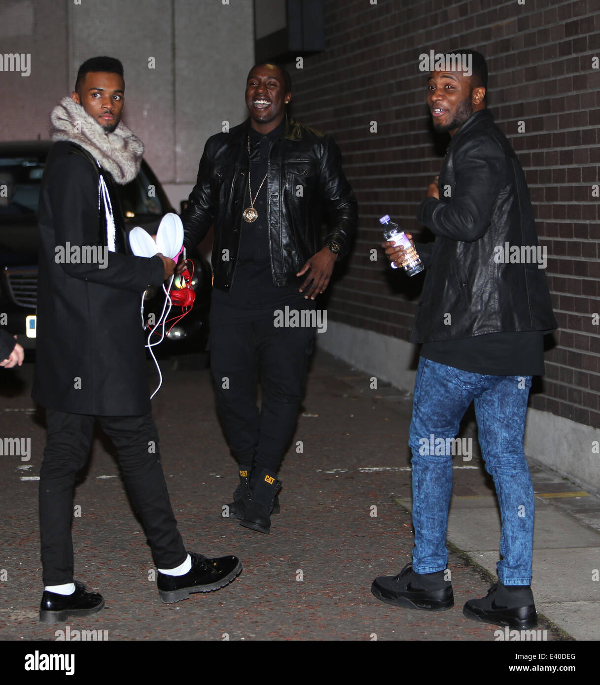 Rough Copy outside the ITV studios Featuring: Rough Copy Where: London ...