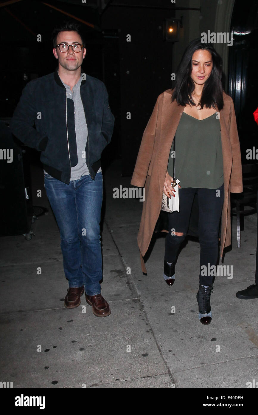 Olivia Munn out for dinner at Craig's Featuring: Olivia Munn Where: Los ...