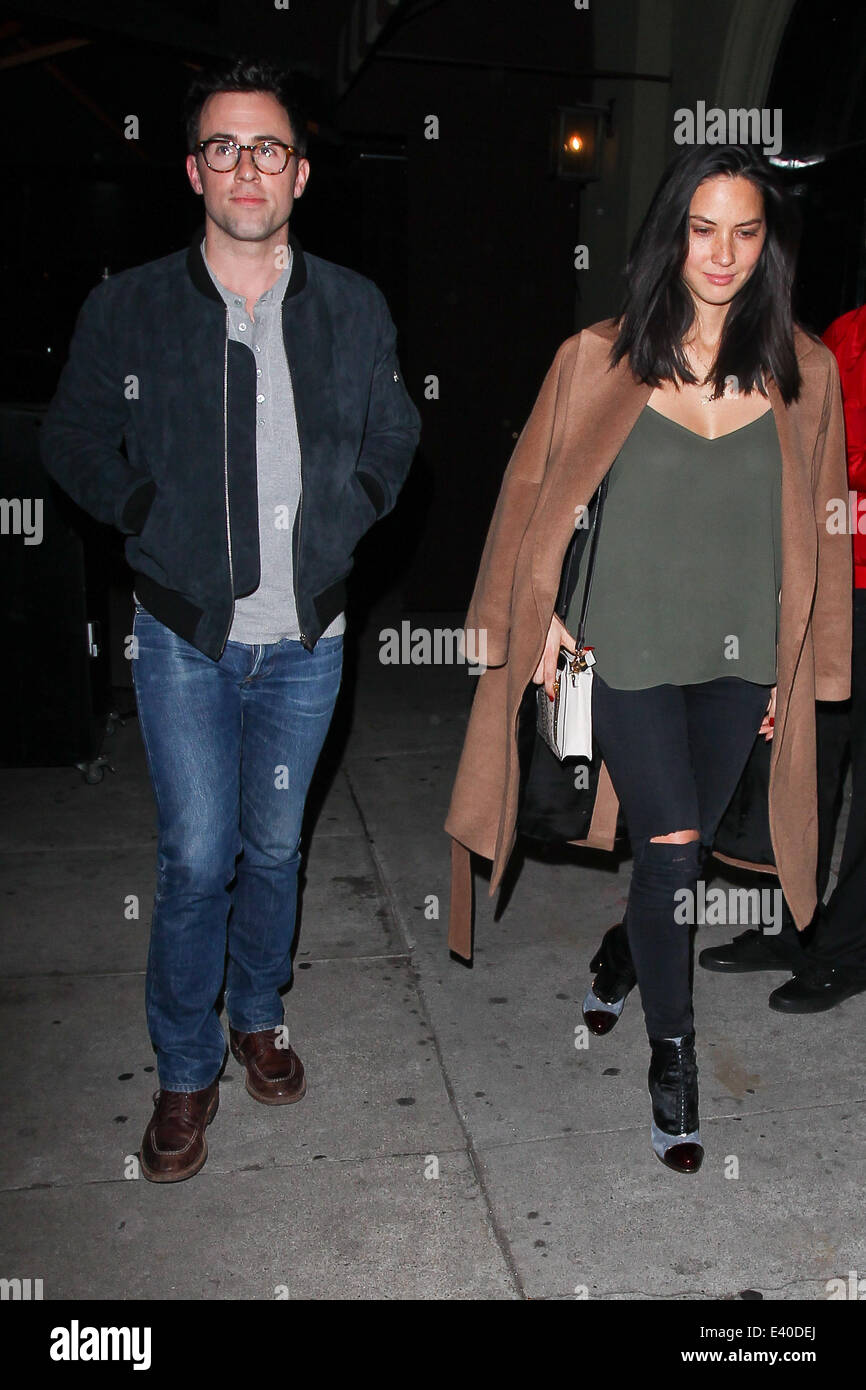 Olivia Munn out for dinner at Craig's Featuring: Olivia Munn Where: Los ...