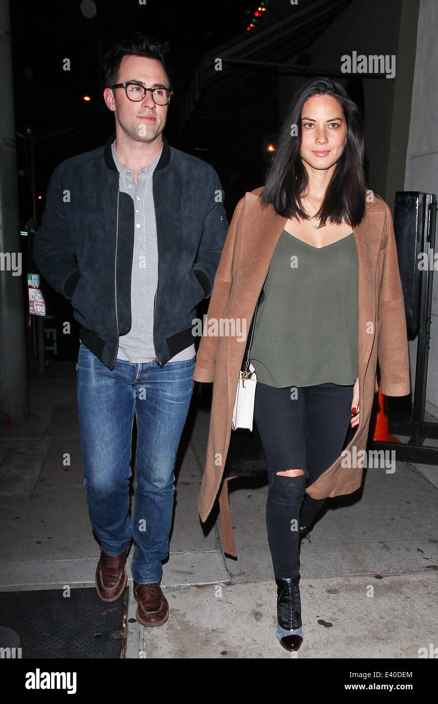 Olivia Munn out for dinner at Craig's Featuring: Olivia Munn Where: Los ...