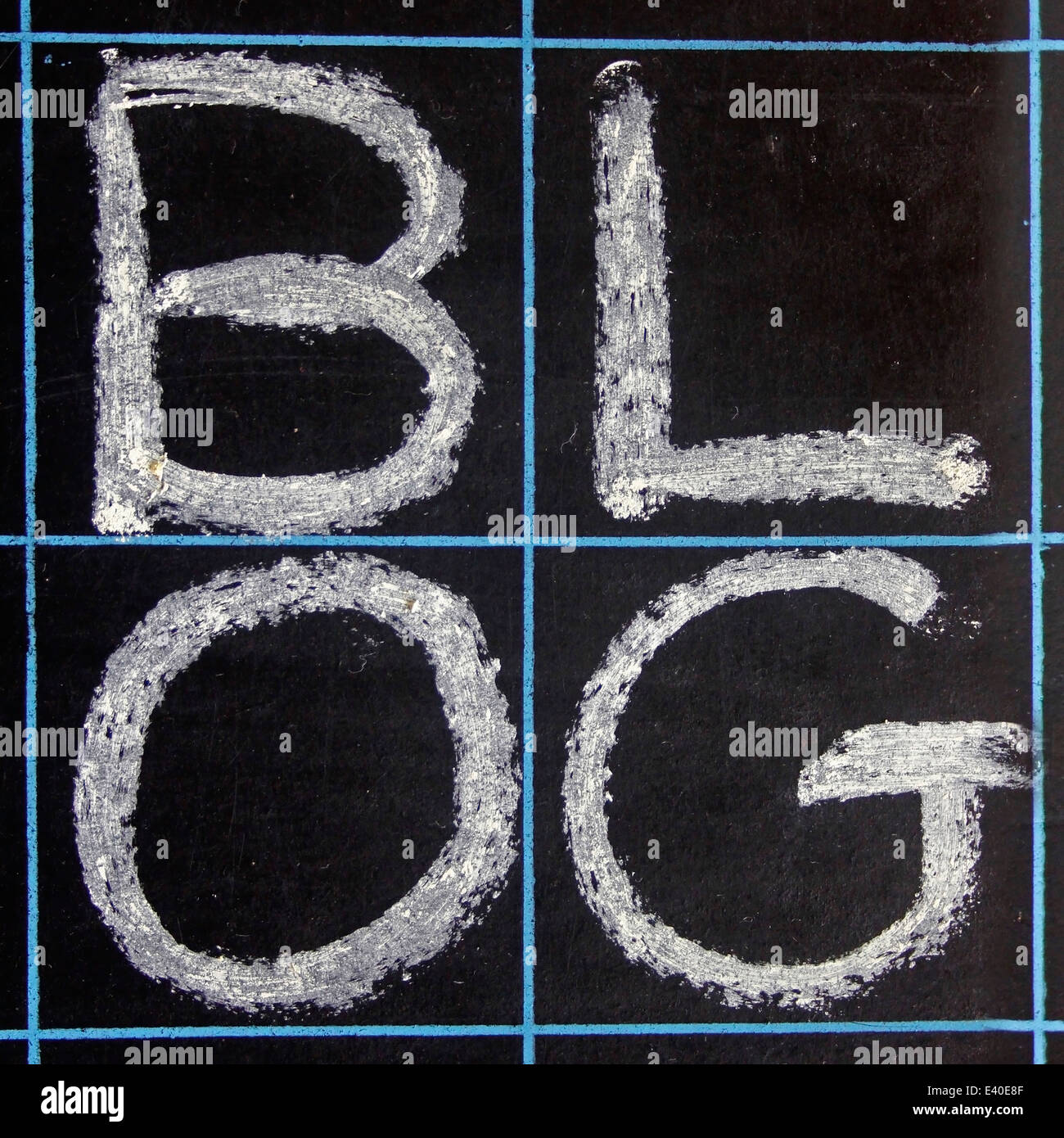 blog word handwritten on a blackboard Stock Photo - Alamy