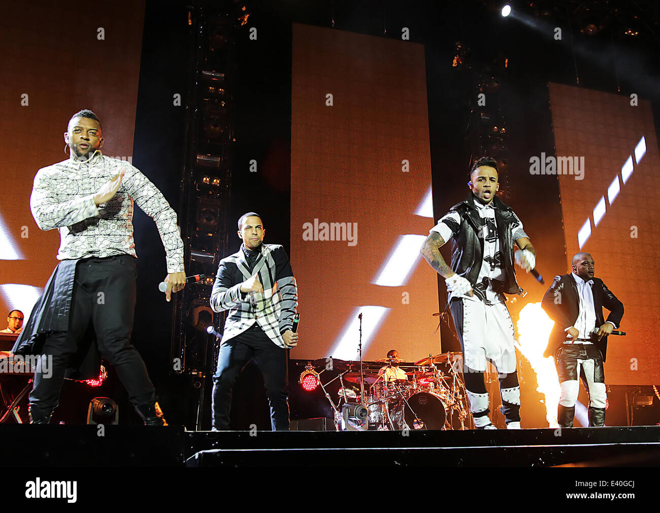 JLS performing on their 'Evolution' Tour at Liverpool Echo Arena ...