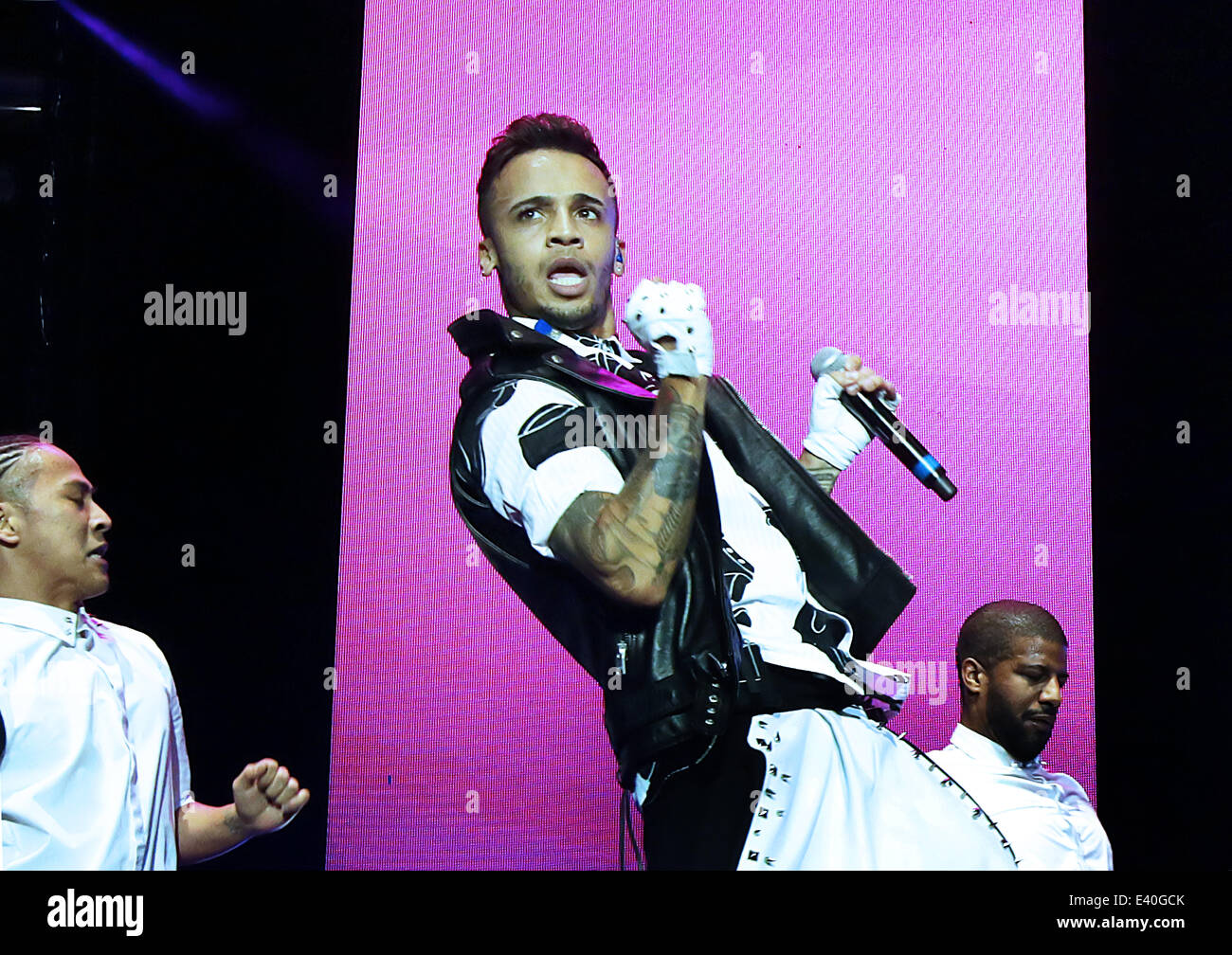 JLS performing on their 'Evolution' Tour at Liverpool Echo Arena ...
