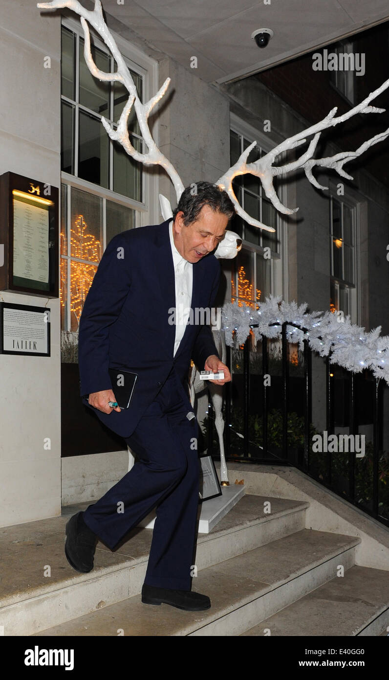 Charles Saatchi leaving 34 Restaurant Featuring: Charles Saatchi Where ...