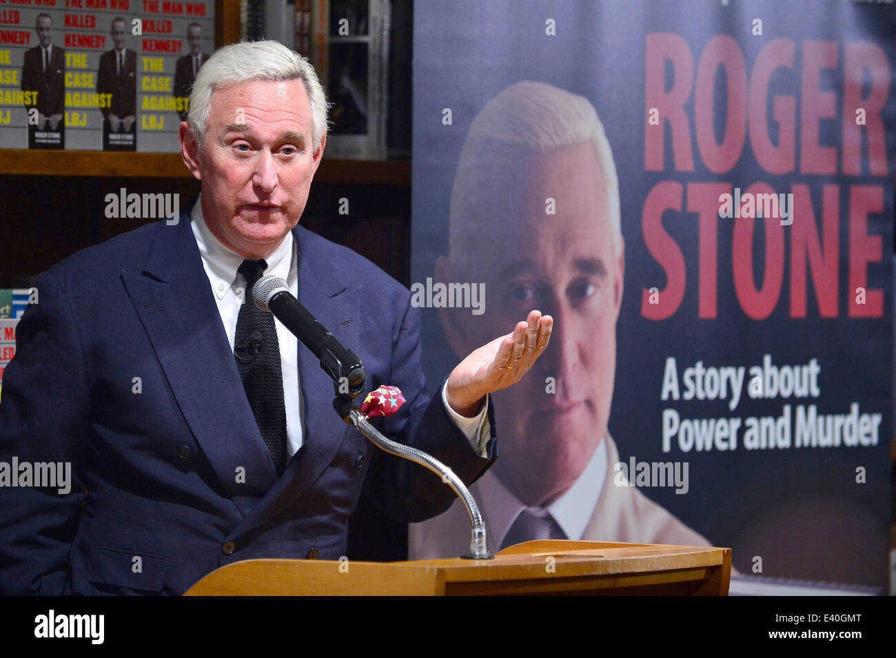 Roger J. Stone Jr. discusses and signs copies of his book 'The Man Who ...