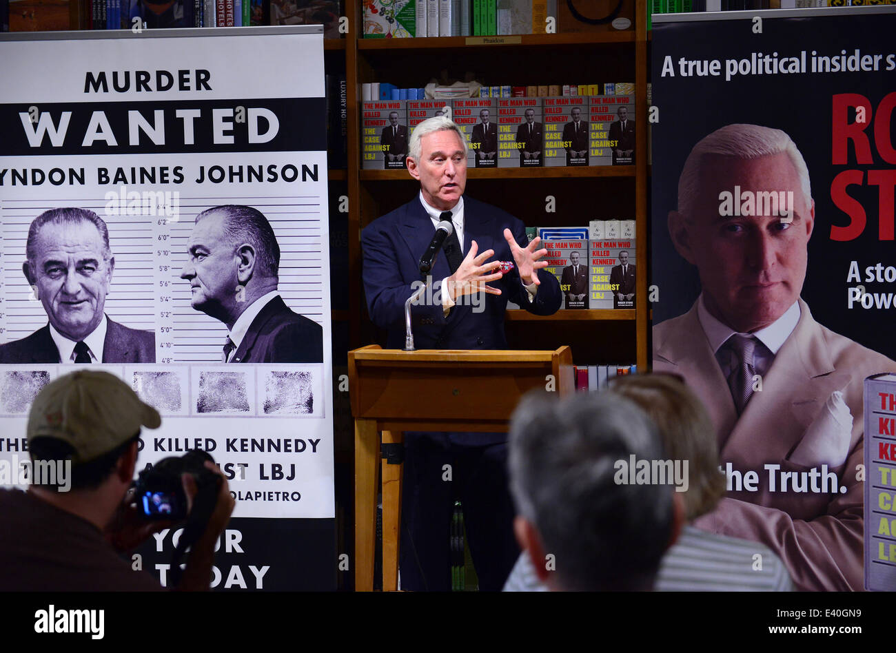 Roger J. Stone Jr. discusses and signs copies of his book 'The Man Who ...