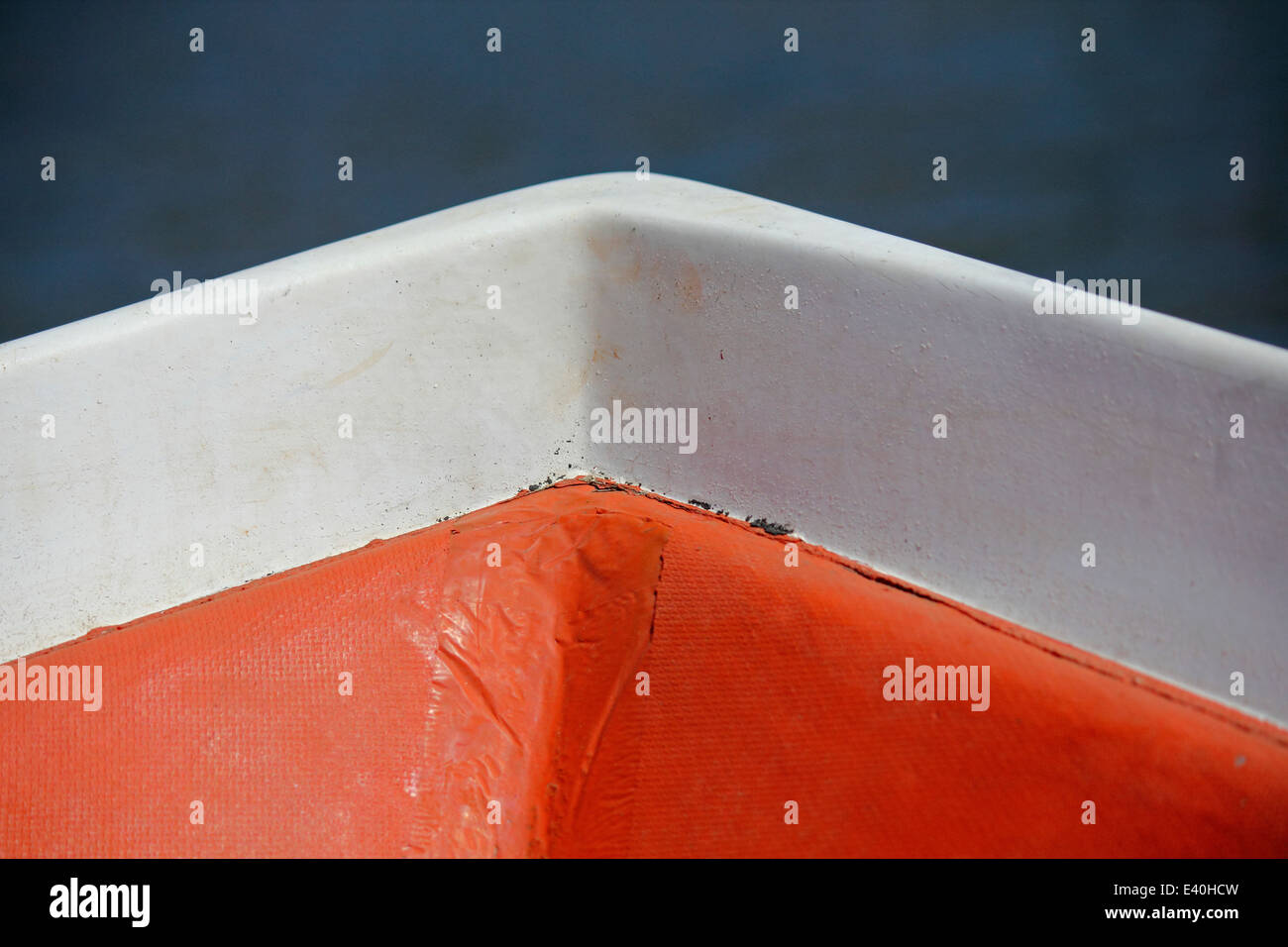 ferry boat front side tip close up Stock Photo - Alamy