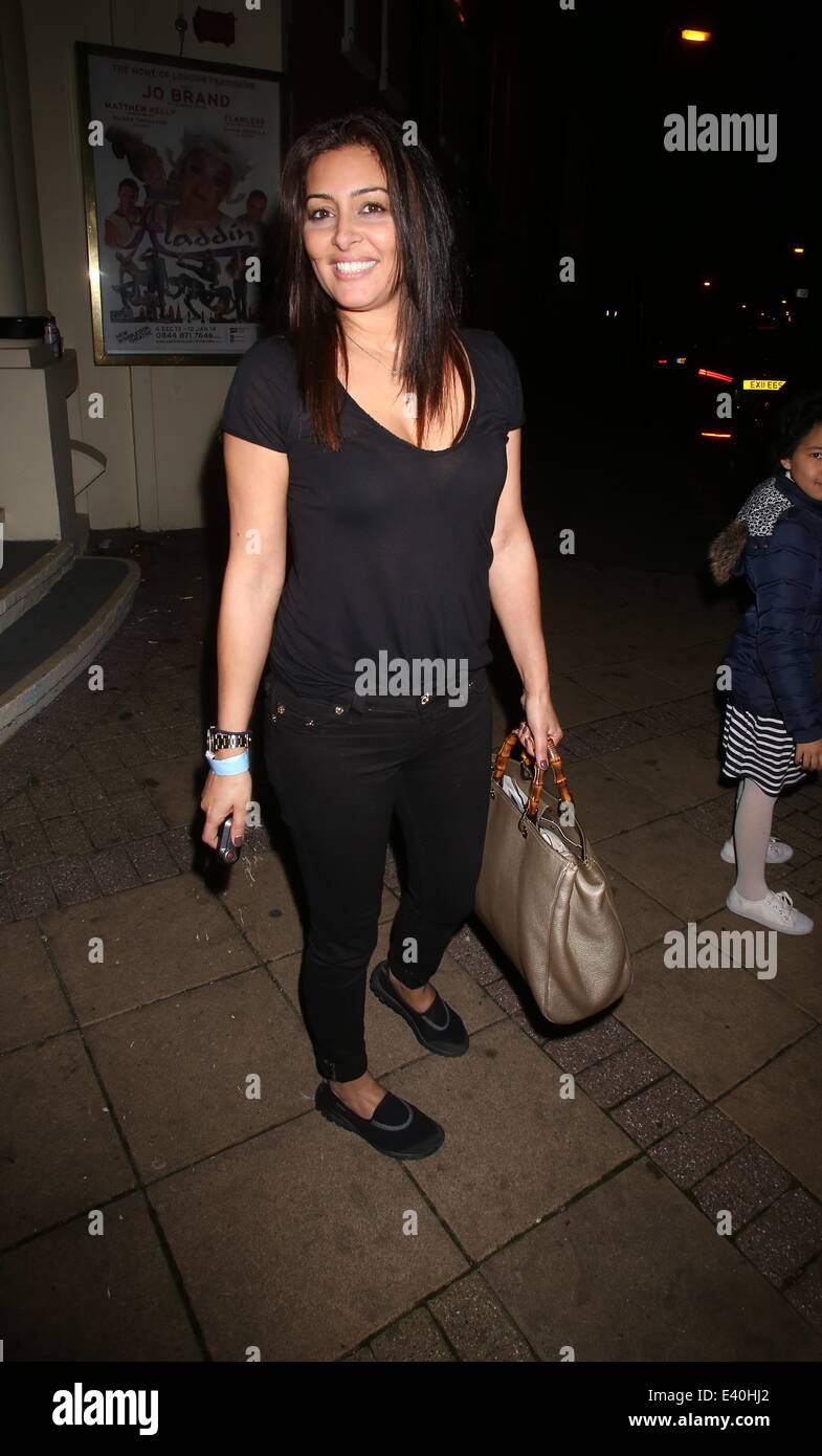 Press night for 'Aladdin' at the New Wimbledon Theatre - Arrivals ...