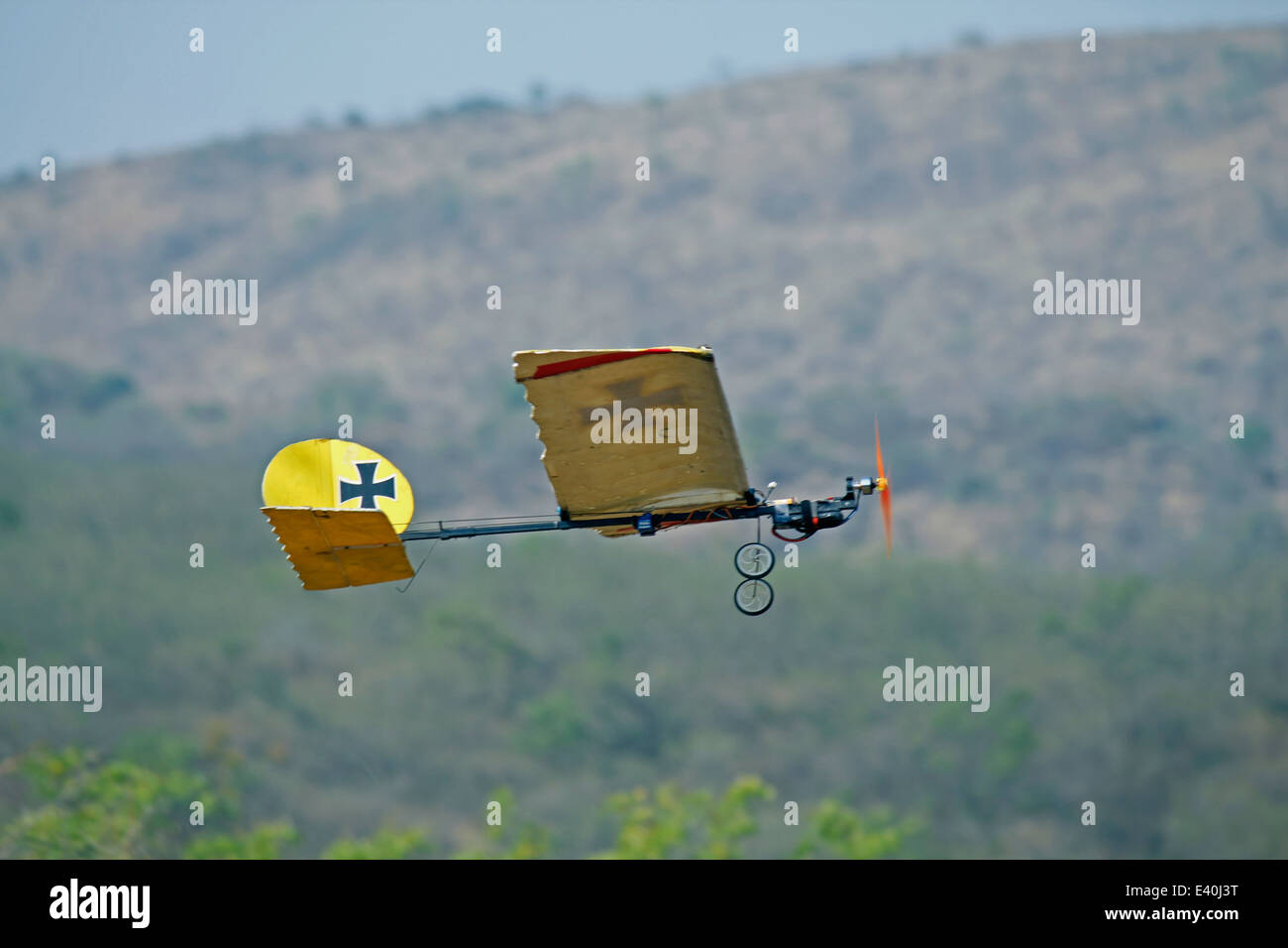 RC model airplane flying Stock Photo - Alamy