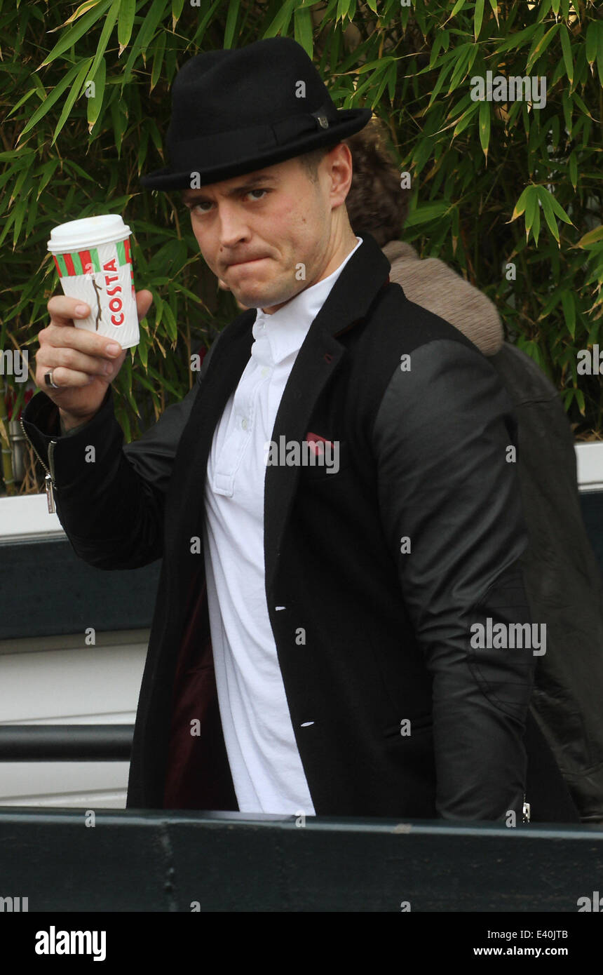 Celebrities at ITV studios on Upper Ground Featuring: Matt Willis Where ...