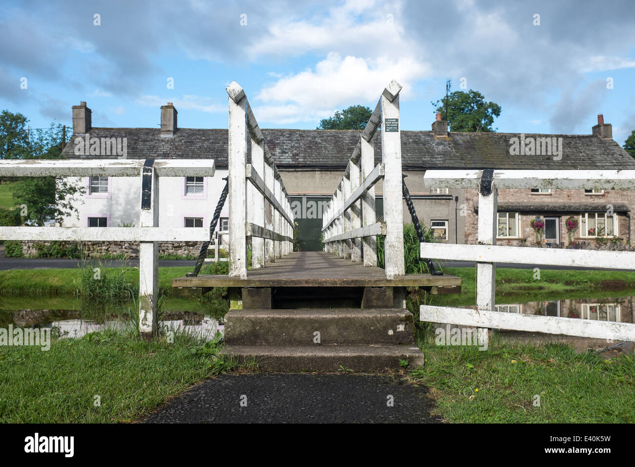 Bridge over stream in Morland village, Cumbria, UK Stock Photo - Alamy