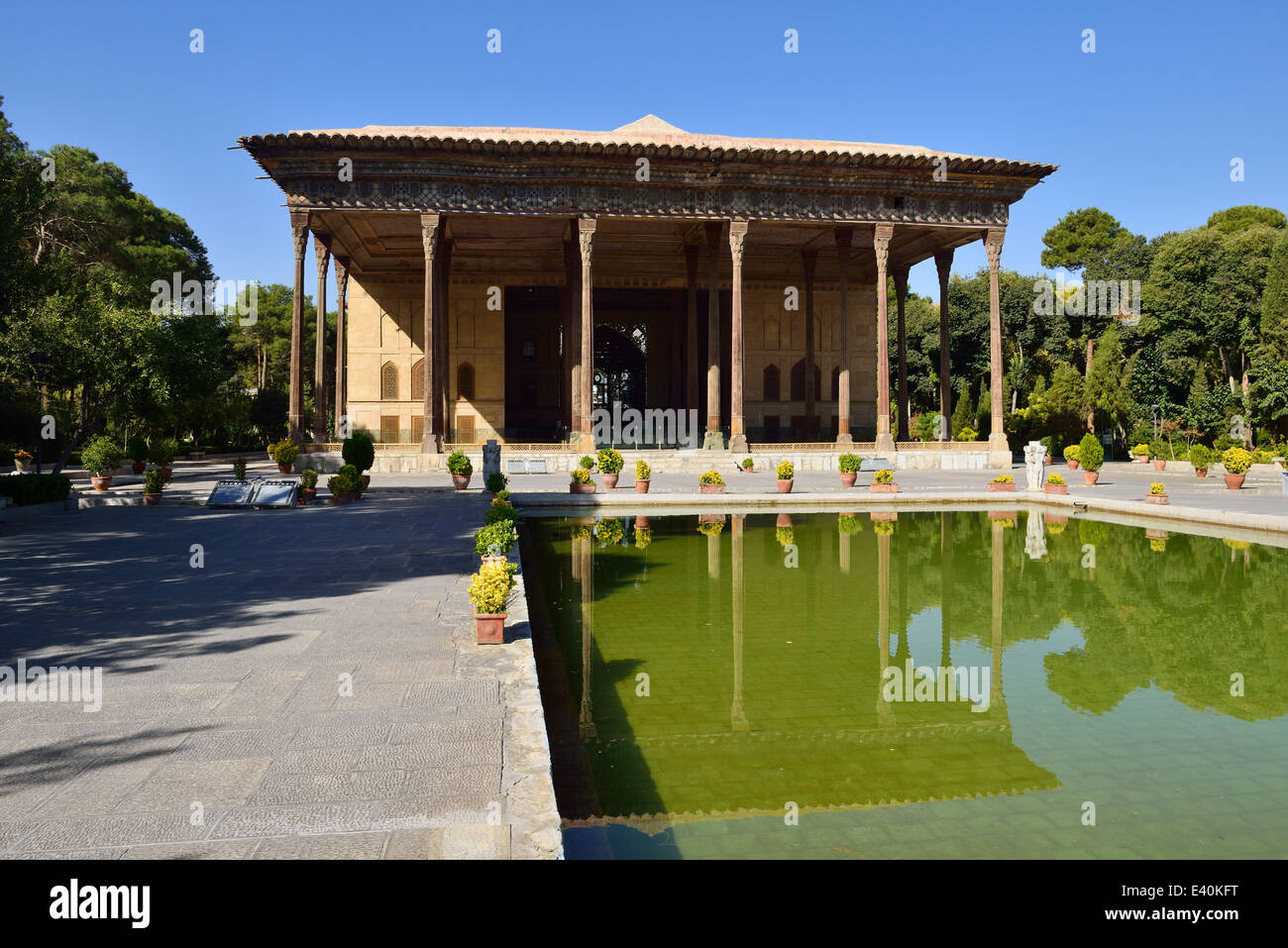 Iran, Isfahan Province, Isfahan, Safavid Chehel Sotoun Palace Stock ...