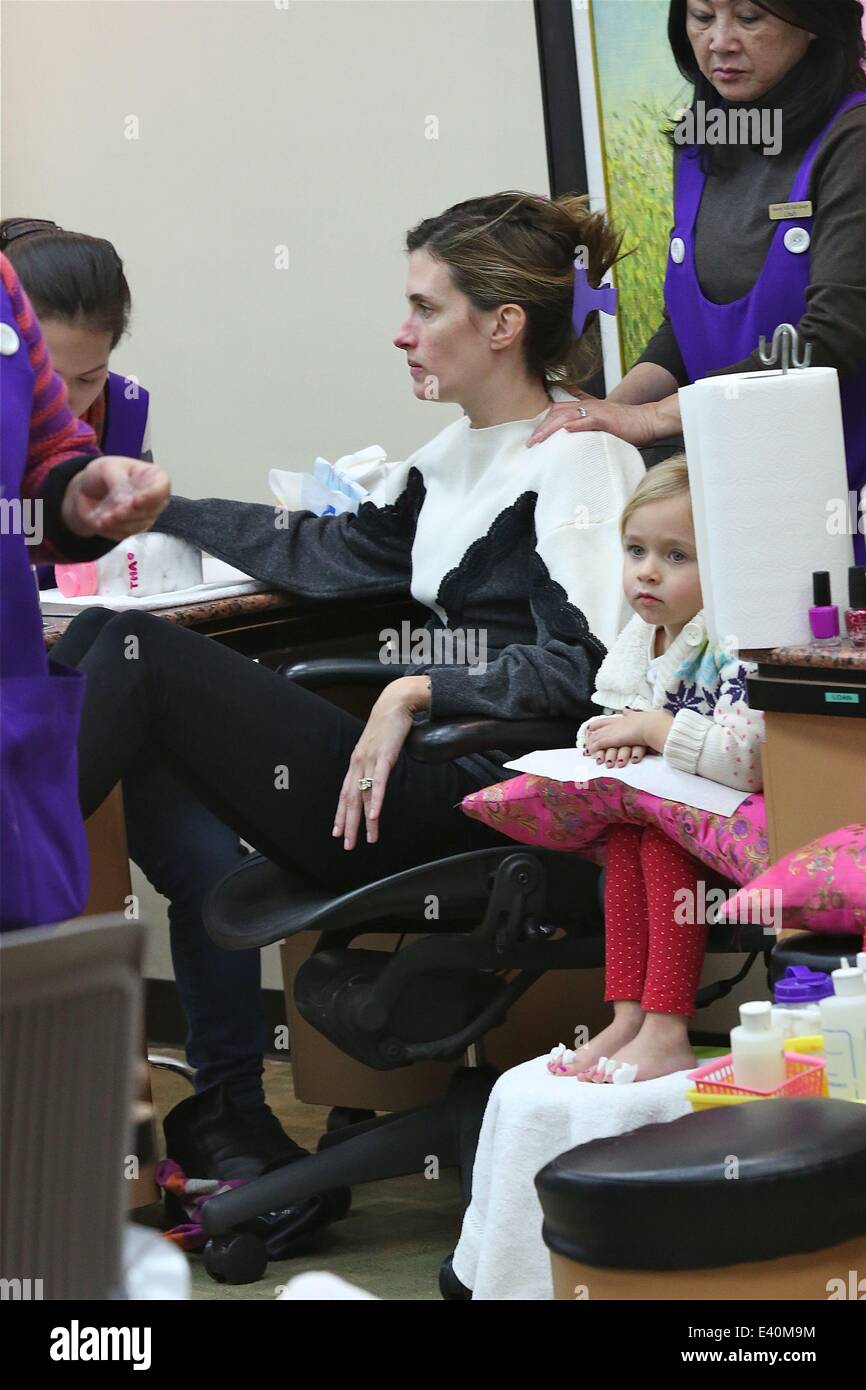 Rhea Durham takes her daughter to get a pedicure and manicure at the ...
