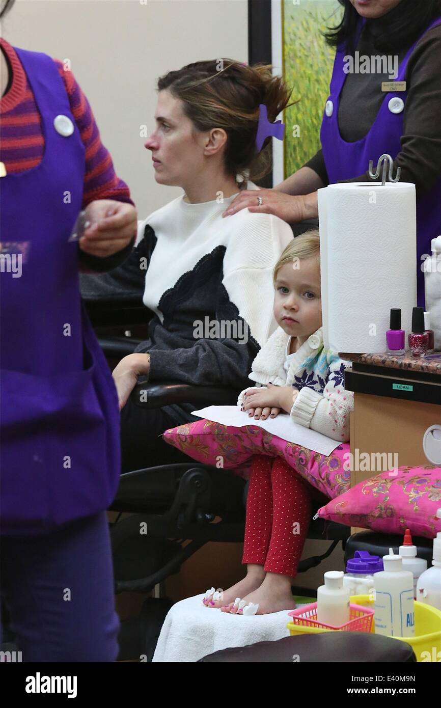 Rhea Durham takes her daughter to get a pedicure and manicure at the ...