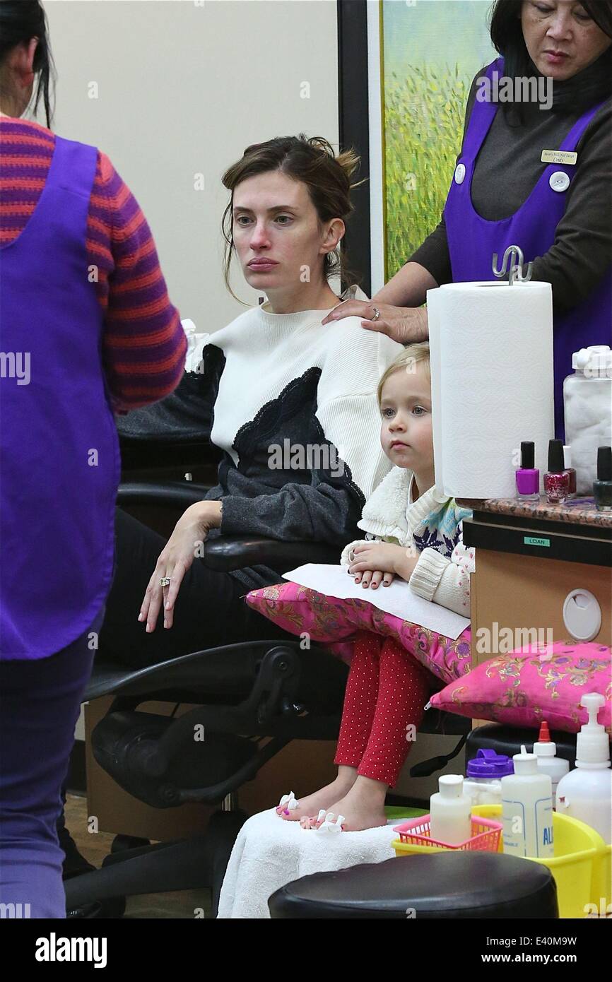 Rhea Durham takes her daughter to get a pedicure and manicure at the ...