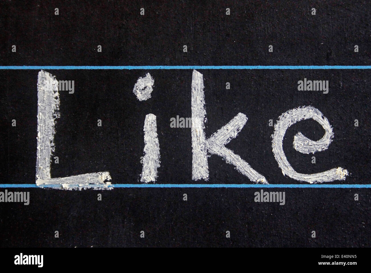 like word handwritten on black chalkboard Stock Photo - Alamy