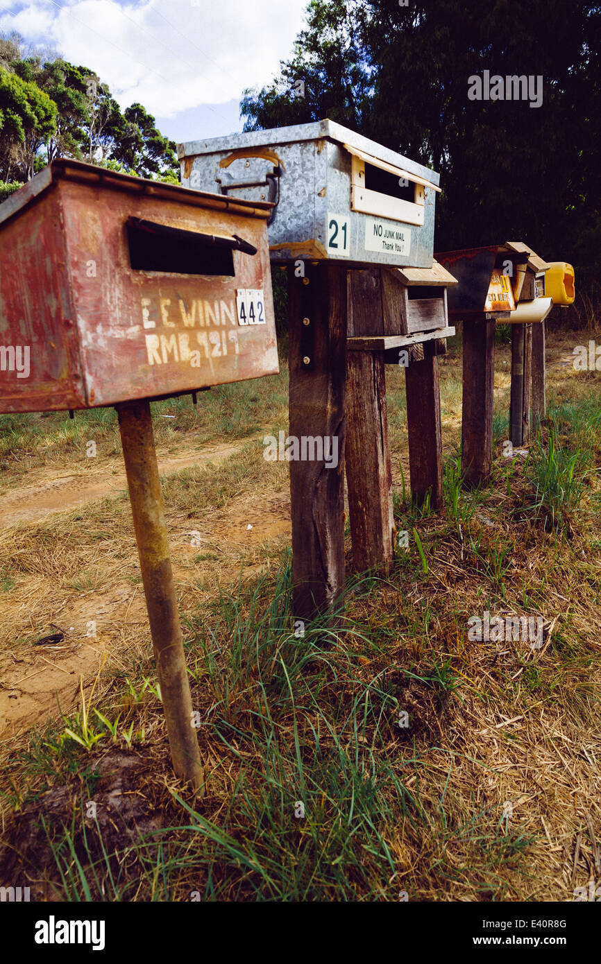 Australia, Western Australia, Mailboxes at the roadside Stock Photo - Alamy
