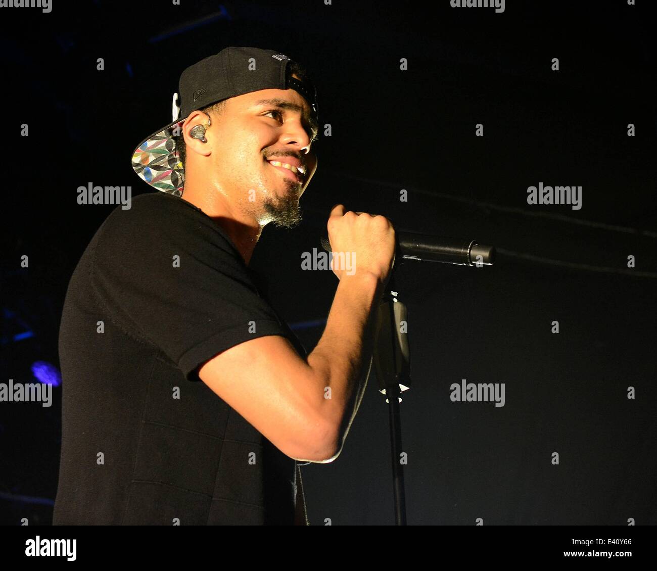 American hip hop star Jermaine Lamarr Cole aka J. Cole performs at ...