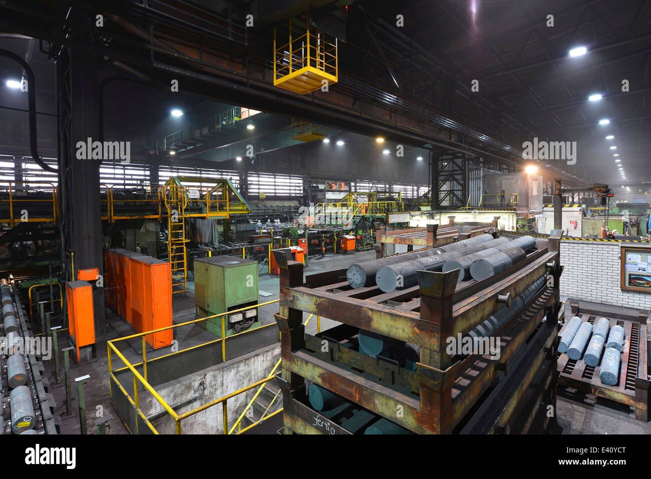 Interior of a tube rolling mill Stock Photo - Alamy