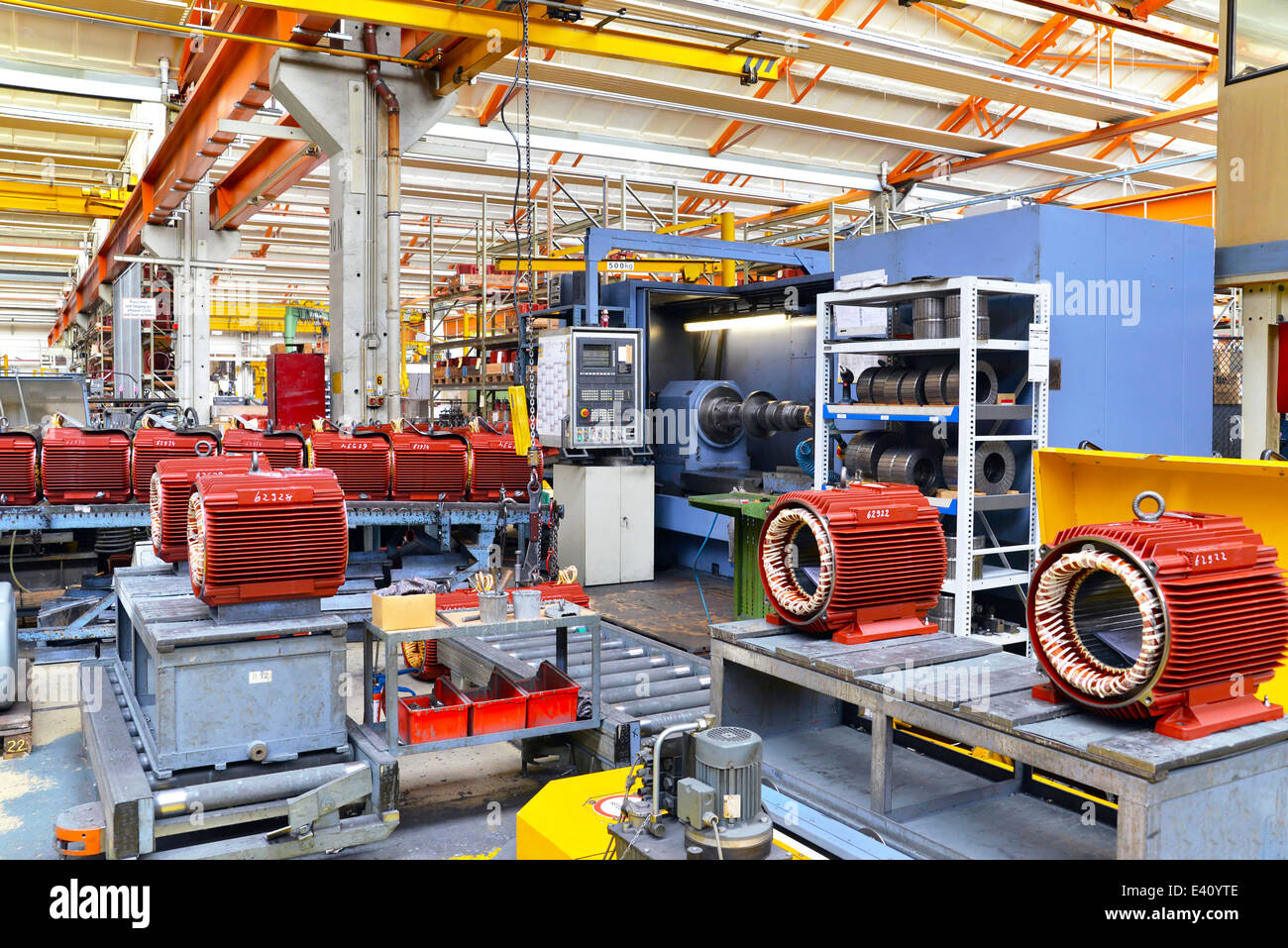 Electric motor production in a factory Stock Photo - Alamy