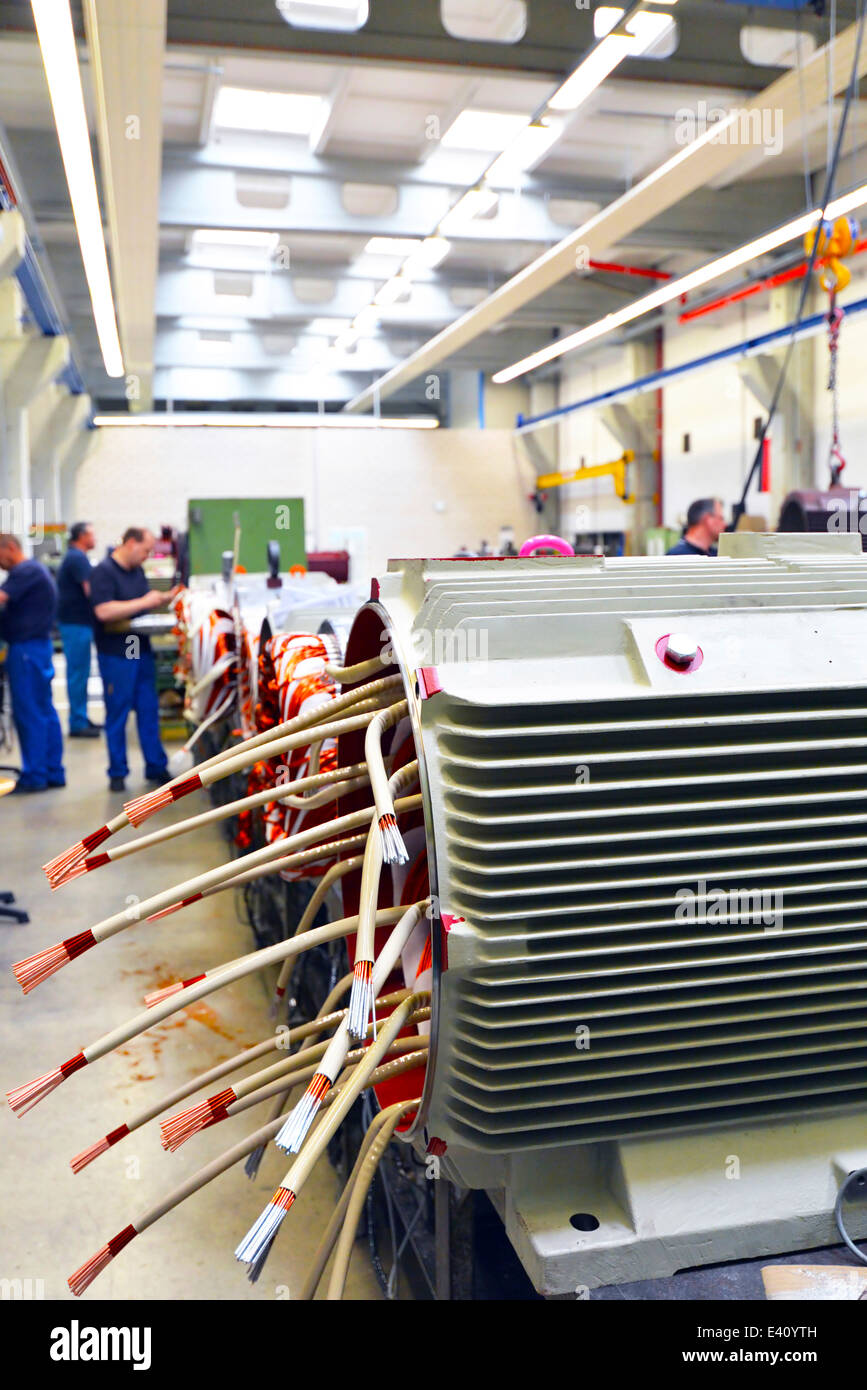 Electric motor production in a factory Stock Photo - Alamy