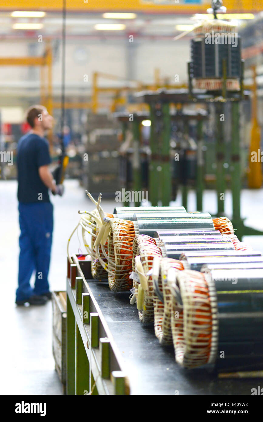 Electric motor production in a factory Stock Photo - Alamy