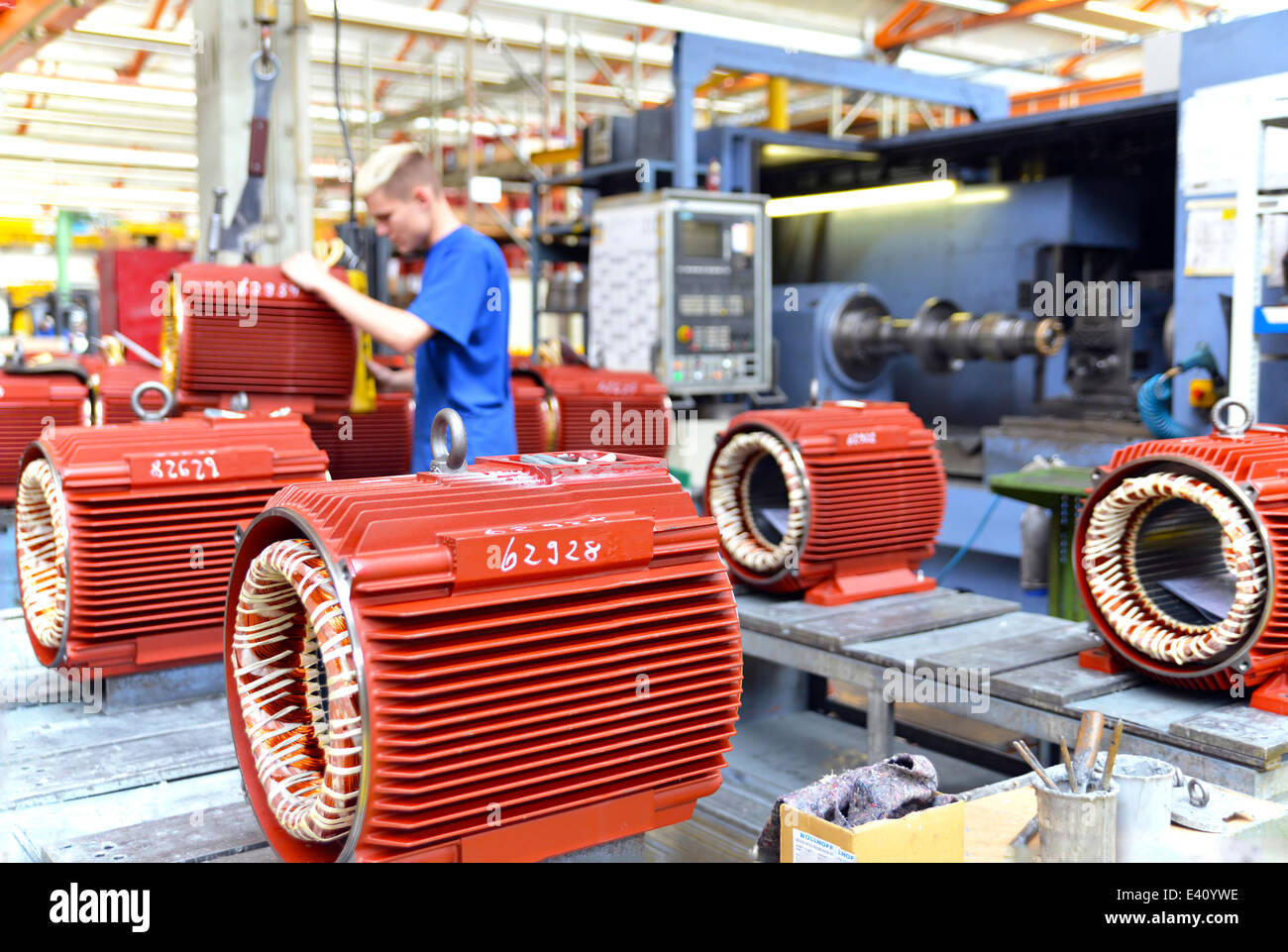 Electric motor production in a factory Stock Photo - Alamy