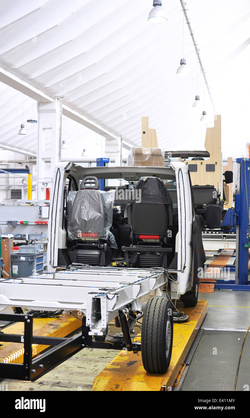 Assembly line production of motorhomes in a factory Stock Photo - Alamy