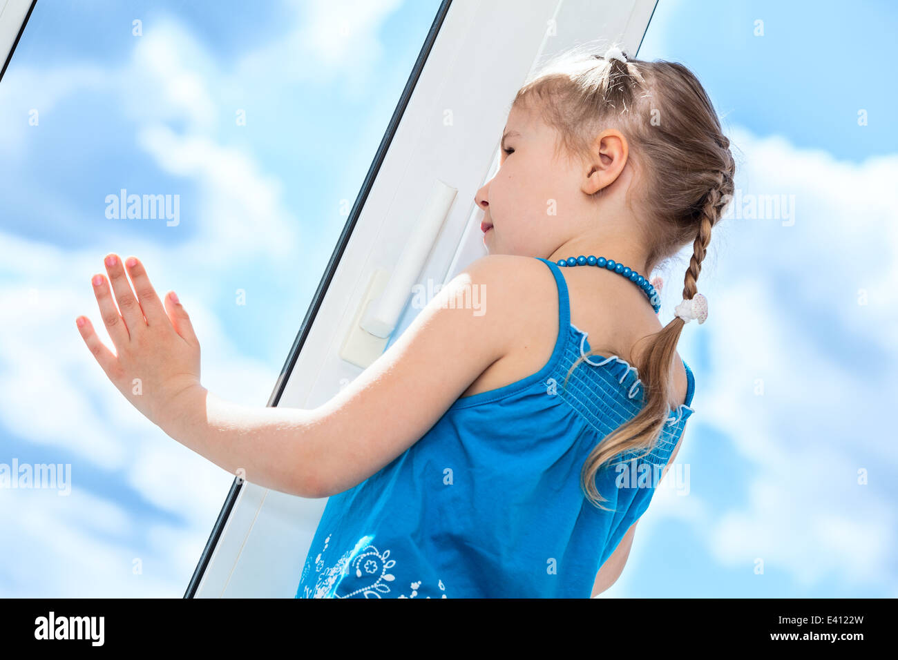 Child Standing Behind Door High Resolution Stock Photography and Images ...