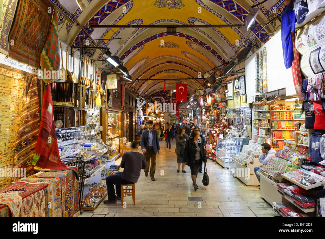 Turkey, Istanbul, Grand Bazaar at Kapali Carsi Stock Photo - Alamy