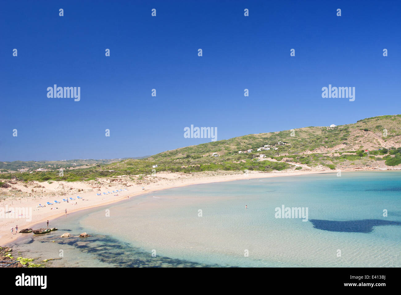 Cala Tirant beach, Fornells, Menorca Stock Photo - Alamy