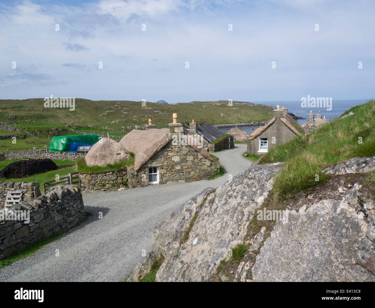 Garenin Na Gearrannan is a crofting village of restored blackhouses ...