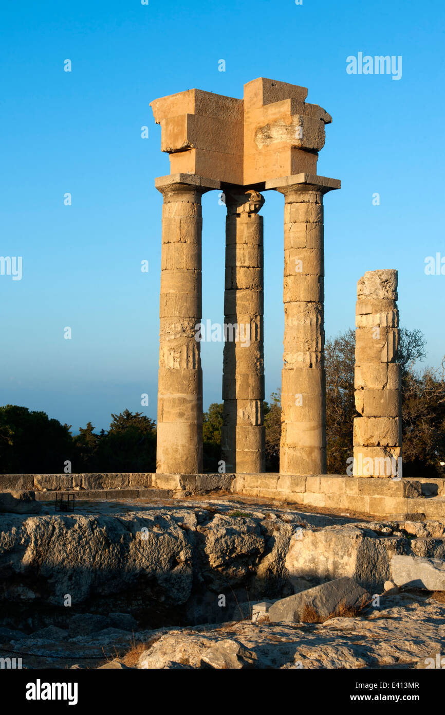 Griechenland, Rhodos-Stadt, Tempel des Apollon Pythios (3. Jh. v. Ch ...