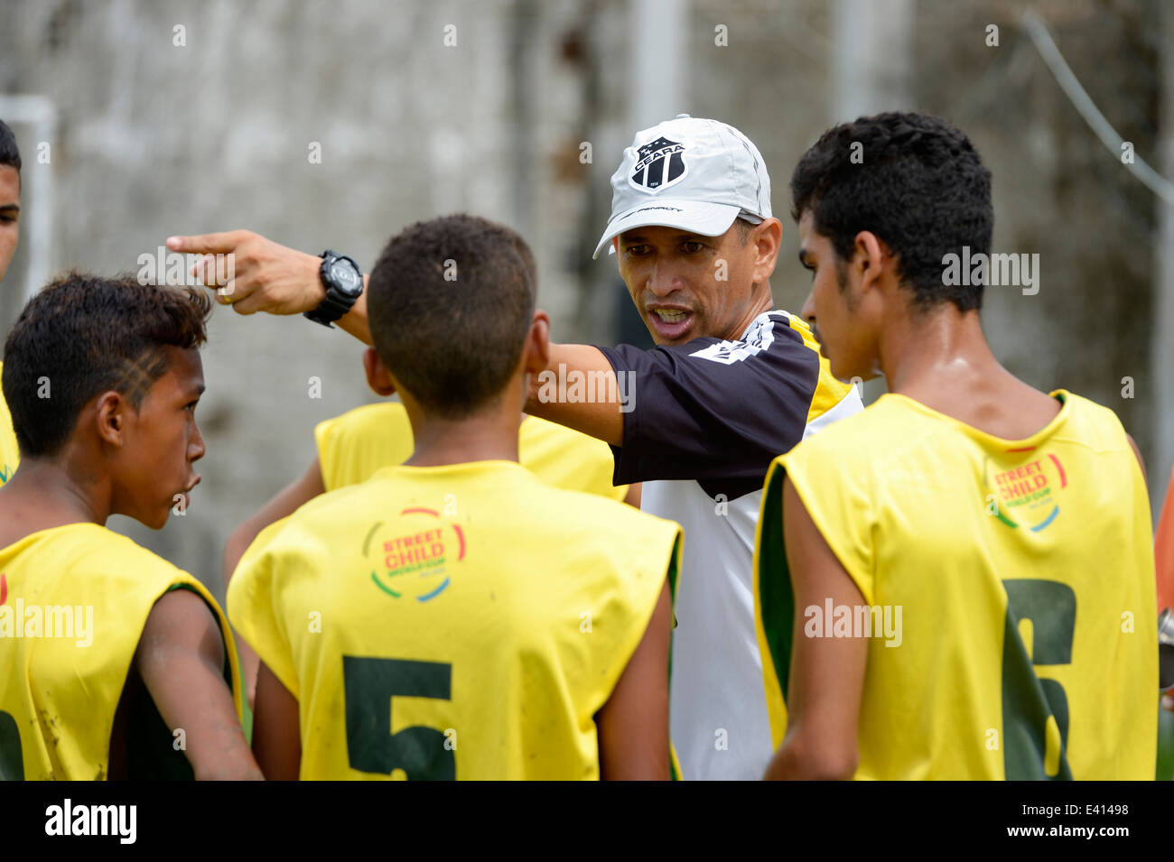 Children playing soccer brazil hi-res stock photography and images - Alamy