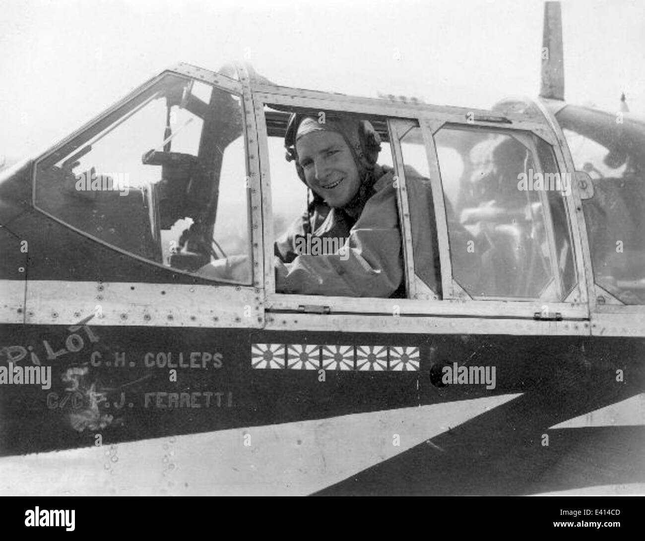 A photograph of Lt. C. Colleps from the 118th Tactical Reconnaissance ...