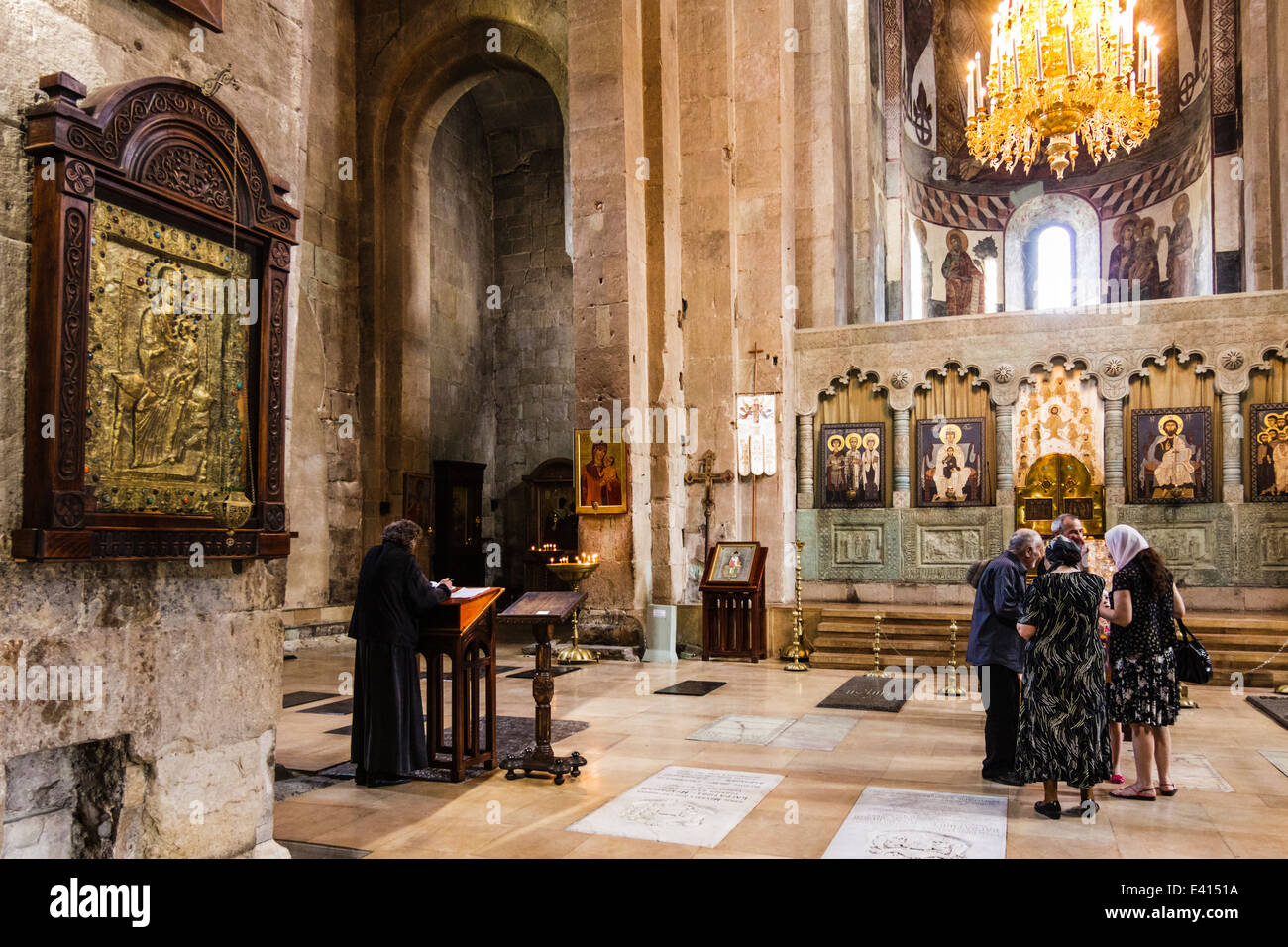 Inside Svetitskhoveli Cathedral, Mtskheta, Georgia Stock Photo - Alamy