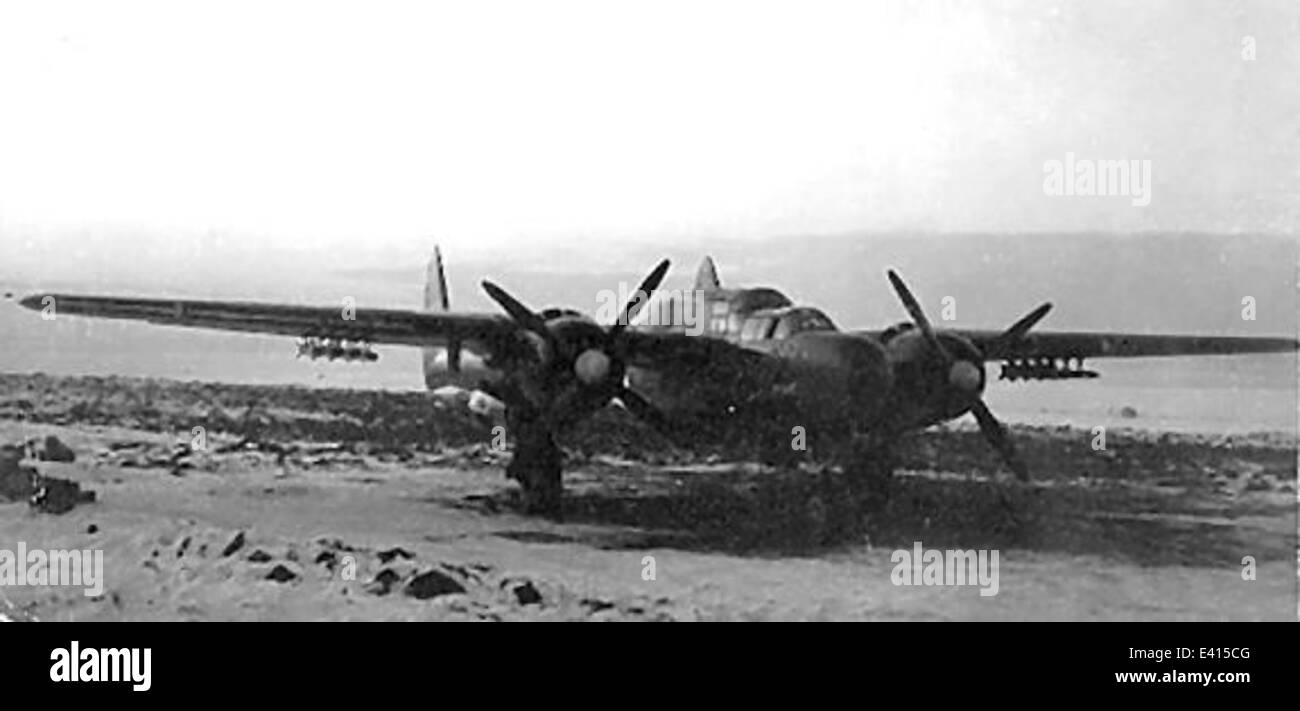 Aerial view of rockets being installed at a military site in Etain ...