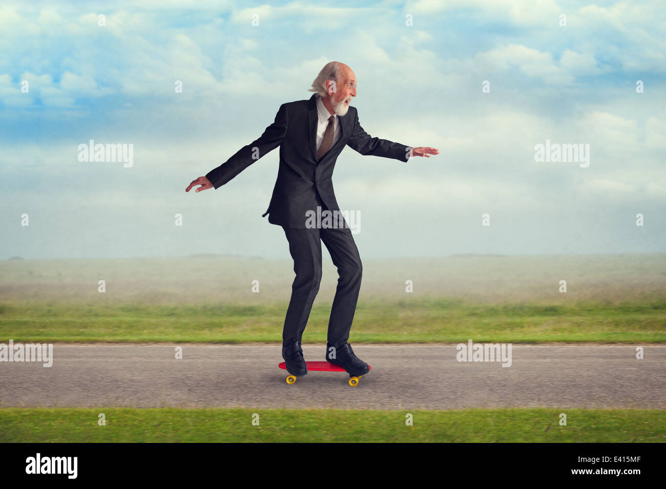 Man riding a skateboard hi-res stock photography and images - Alamy