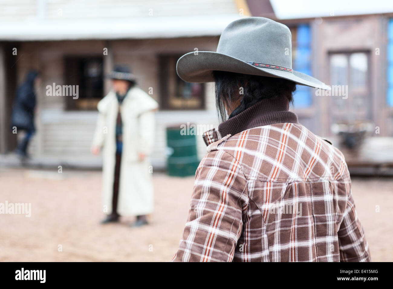 Wild West Gun Battle High Resolution Stock Photography and Images - Alamy