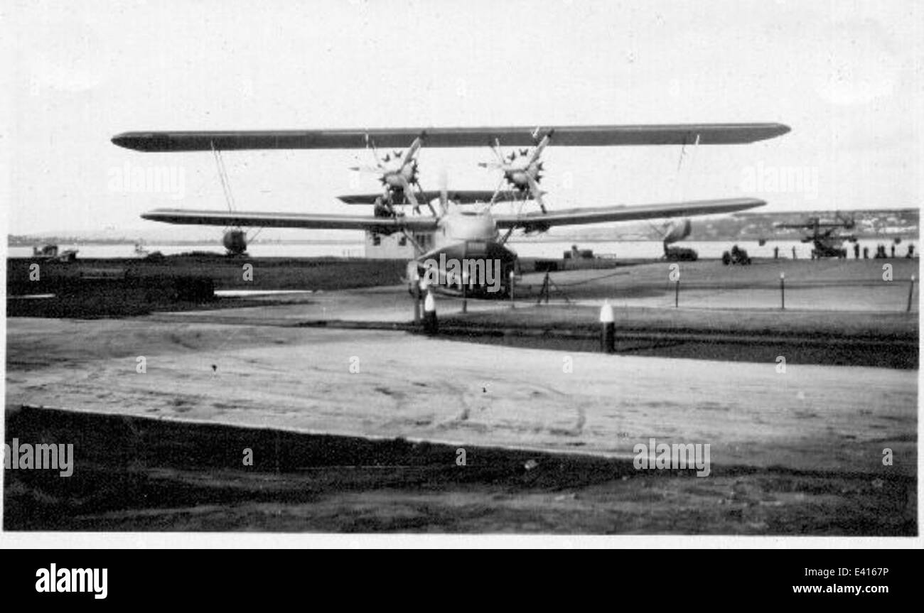 This 1931 photograph shows a Martin PM-1 seaplane stationed at Naval ...