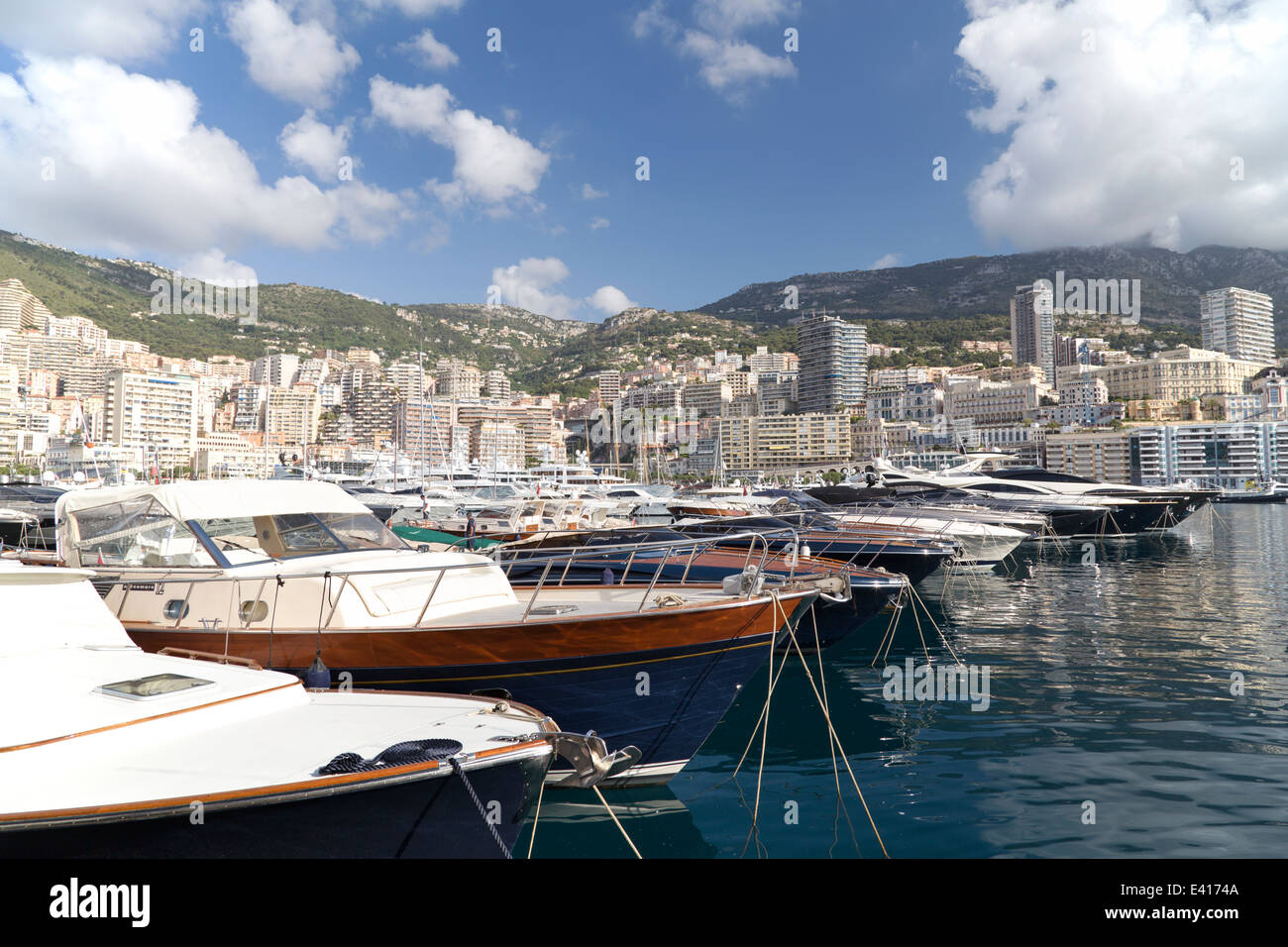 Monaco, yachts in Monaco harbour Stock Photo - Alamy