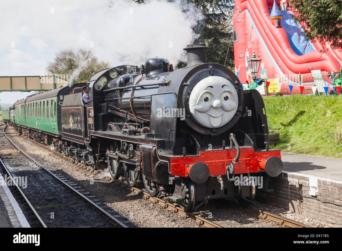 England, Hampshire, Ropely Heritage Train Station, 1928 SR U Class ...