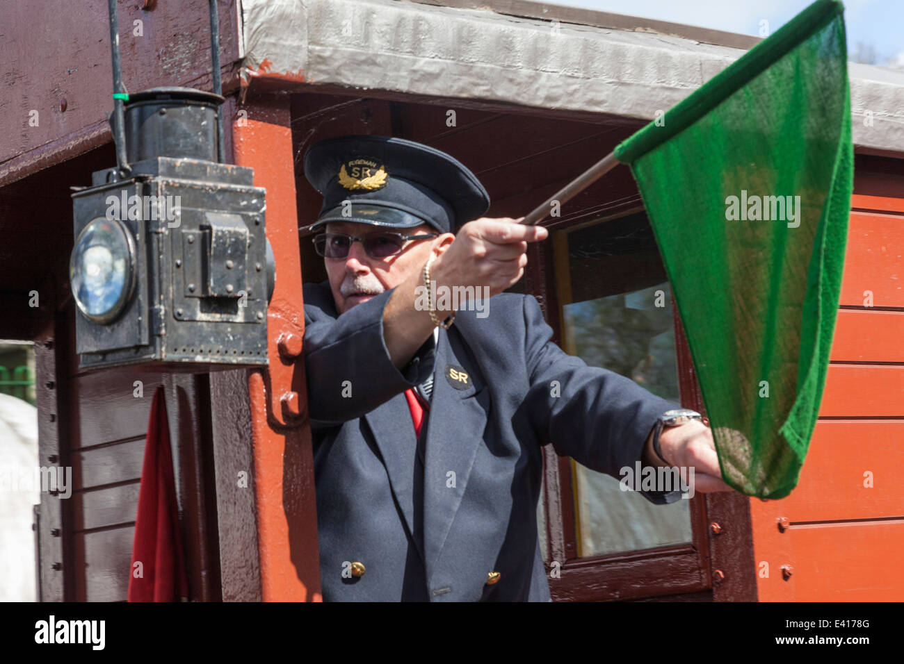 Train guard hi-res stock photography and images - Alamy