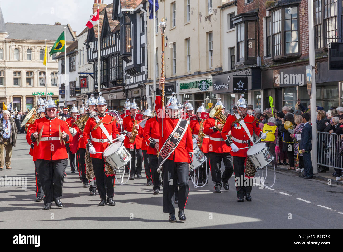 England, Warwickshire, Stratford-upon-avon, Annual Shakepeares Birthday ...