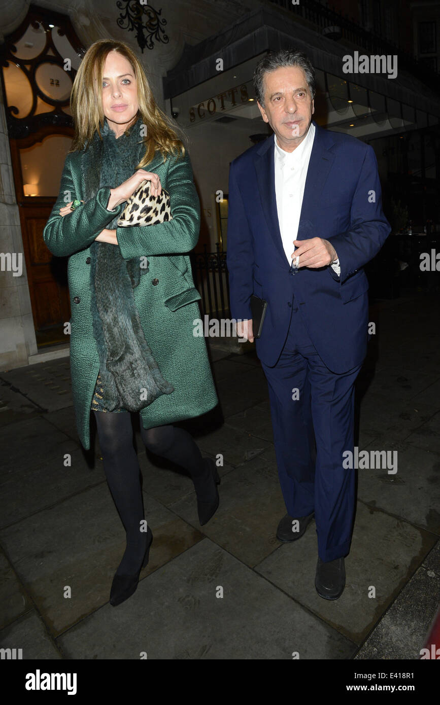 charles saatchi and trinny woodall at scotts Featuring: charles saatchi ...