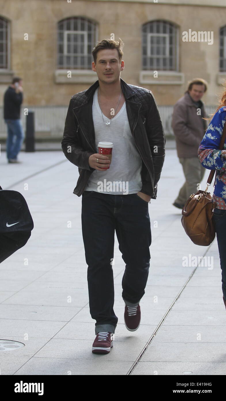 Lee Ryan of Blue arriving at the BBC Radio 1 studios Featuring: Lee ...