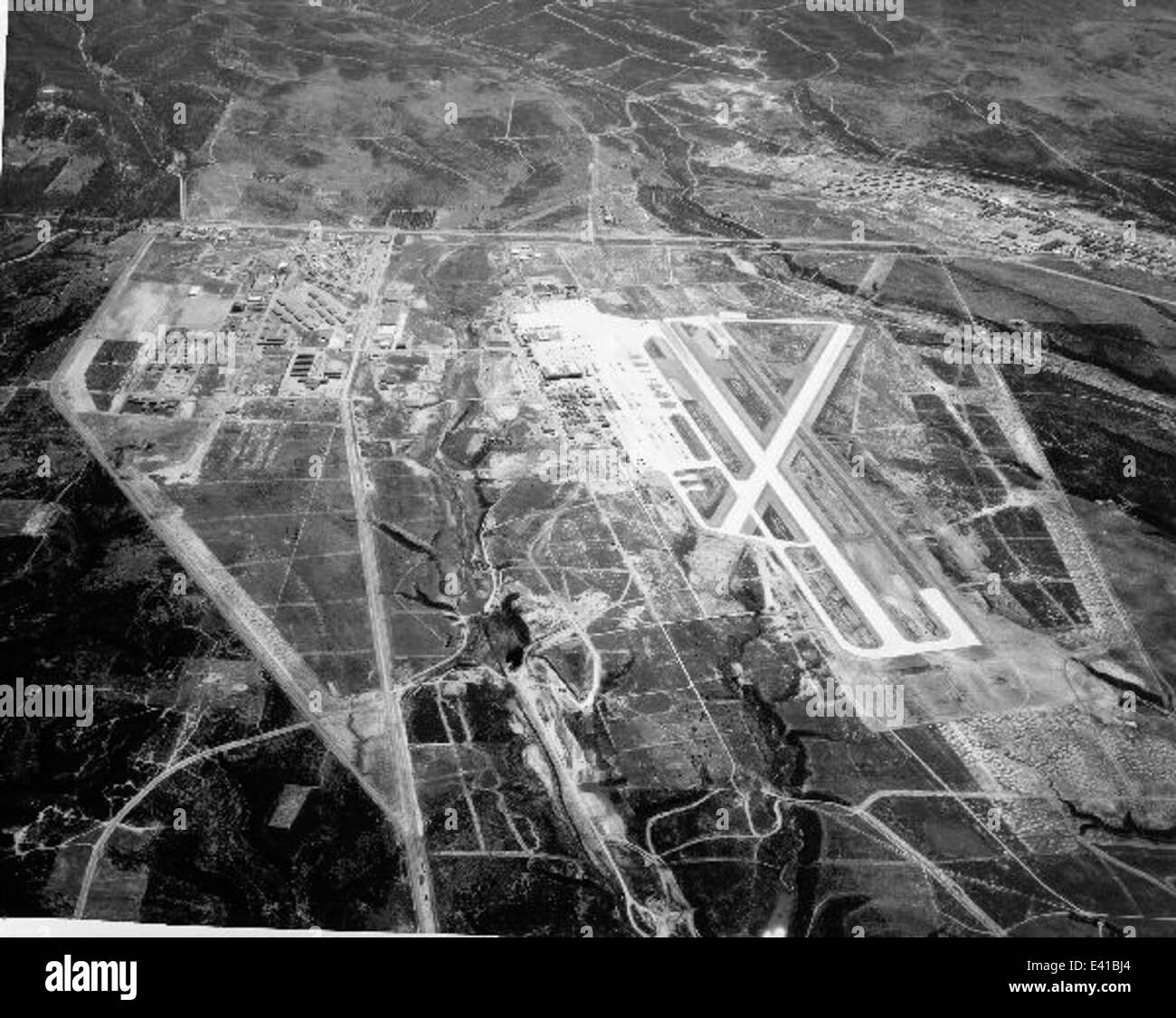 A photograph of Naval Air Station Miramar, an important U.S. Navy base ...